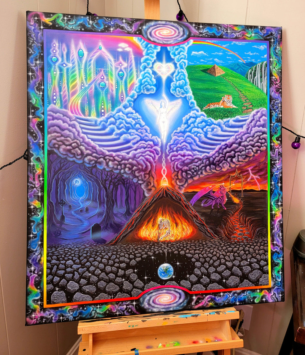 Escaping the Illusion of Hell Original Painting – AlteredMoonArt